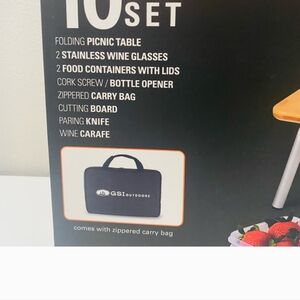 GSI | Other | Gsi Table For Two Picnic Piece Set Nwt | Poshmark